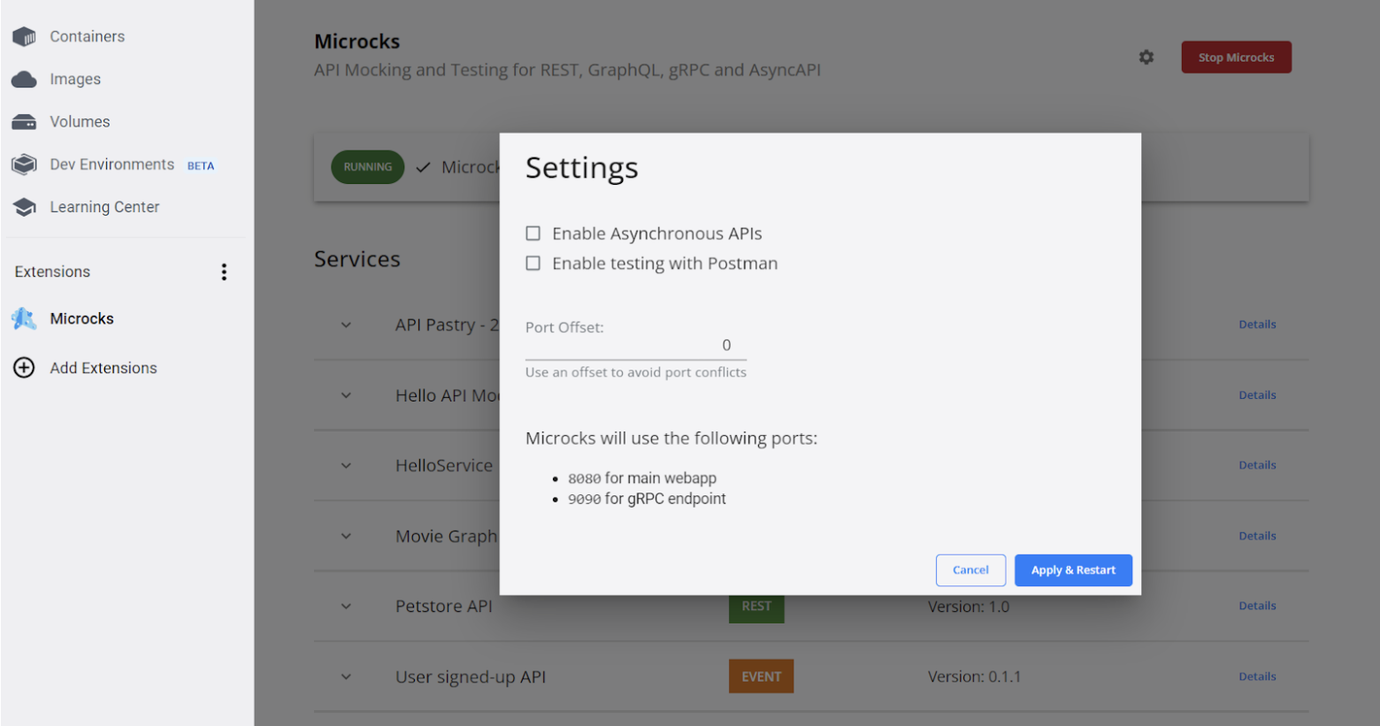 Introducing Microcks Docker Desktop Extension 02 Enhanced Features And Increased Cadence 🚀 9874