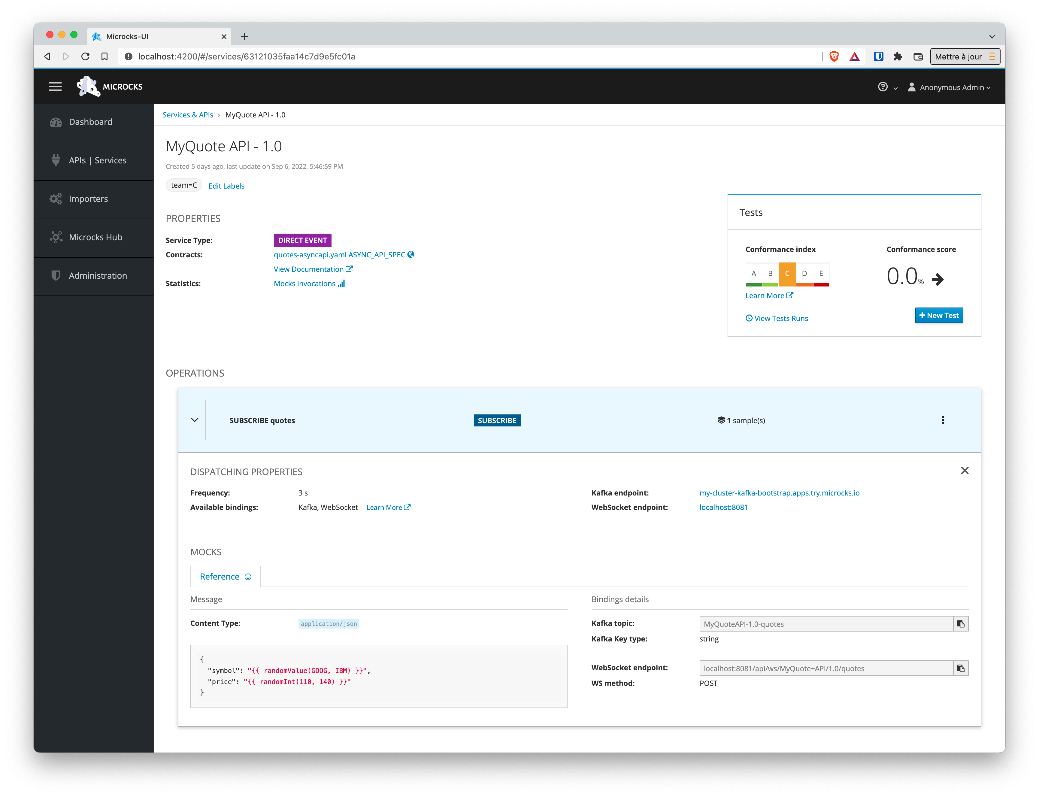 Generating Direct API
