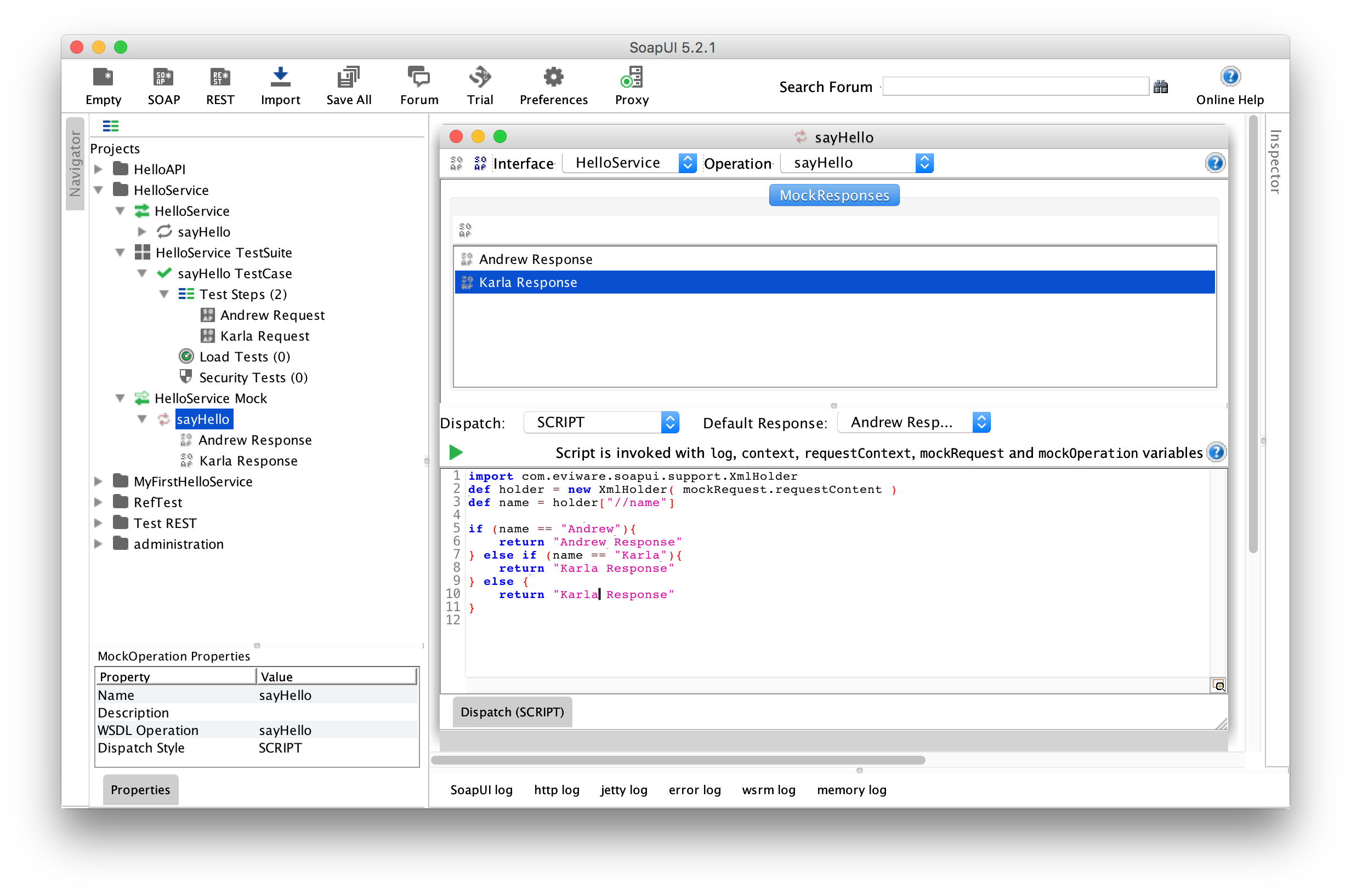 Soapui Conventions