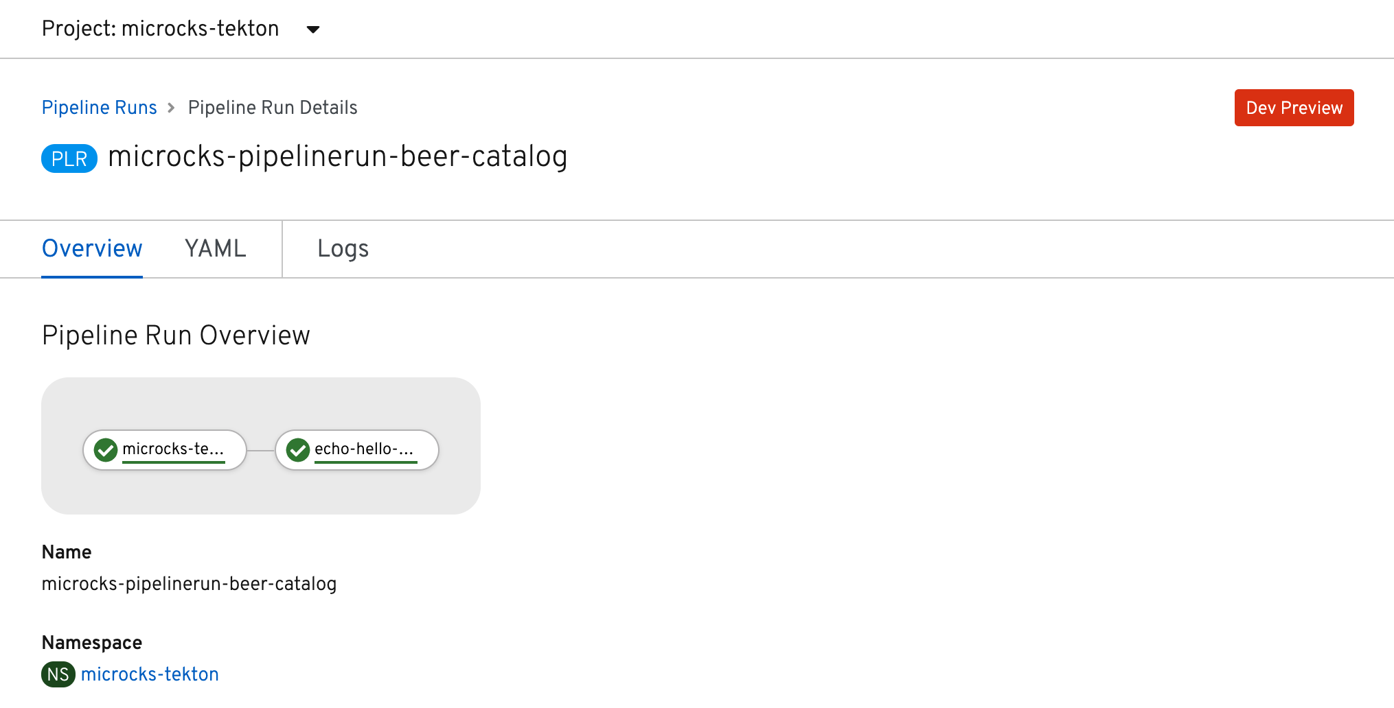 Using Tekton Pipeline